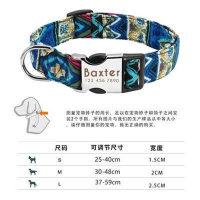 狗Dog Collar Name ID Pet Tags Puppy Cat Nameplate ID Collars