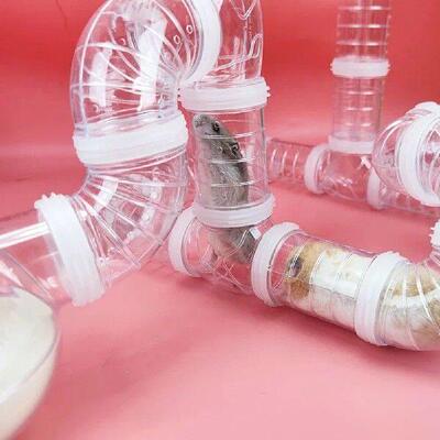 5.5CM DIY Hamster Maze Remodeled Cage External Tubes Tunnel