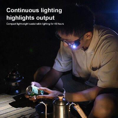 1-5PCS Mini Flashlight Glasses Reading Lamp Eyeglass Clip