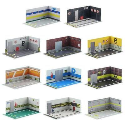 1:32 Parking Lot Diecast Car Garage PVC Underground Garage