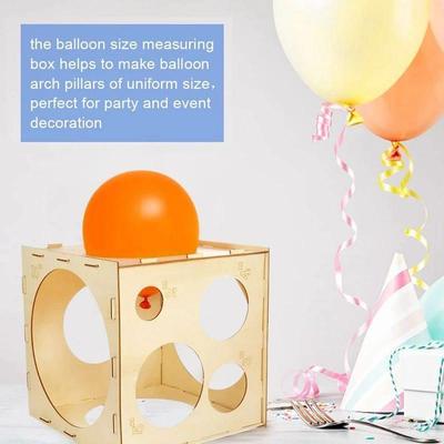 Wooden Balloon calibrator Balloon Measuring Box Baloon size