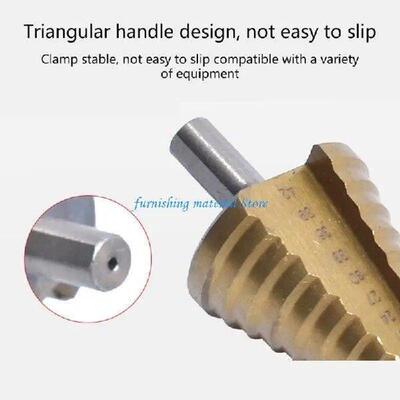 Y5GD 4-42mm Titaniums Coated Step Drill Bit with Triangular