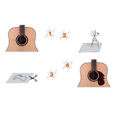 Guitar Pickguard Anti-scratch Blank Self-adhesive Back