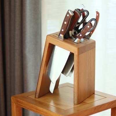 实木刀架收纳架多功能菜刀架