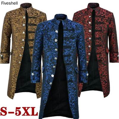 Medieval Men's Gothic Vintage Jacket Victorian Steampunk