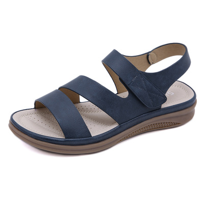 big size summer shoes women flat sandals 41 42 防滑大码凉鞋