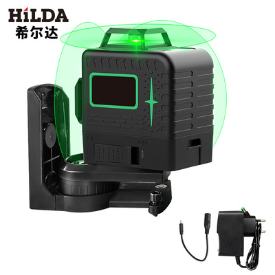 HILDA/希尔达 迷你12线水平仪红外线激光室内外调平自动打线平仪