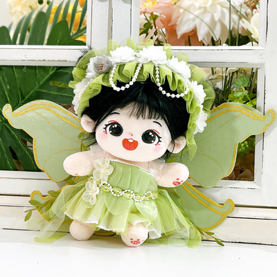 春季公主裙小精灵带翅膀棉花娃衣