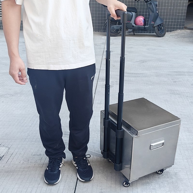 多层不锈钢组合拉杆工具箱可独立可组合大容量耐摔零配件整理箱