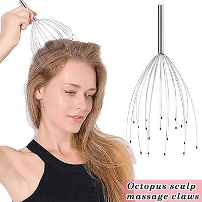 Scalp Massagers Octopus Head Massage Stainless Steel 12 Claw