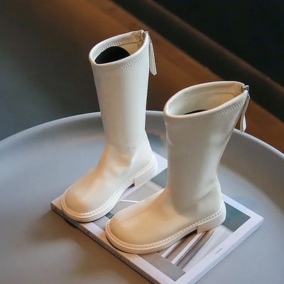 Winter Girl Ankle Boots New Fashion Pu Leather High Top Kids