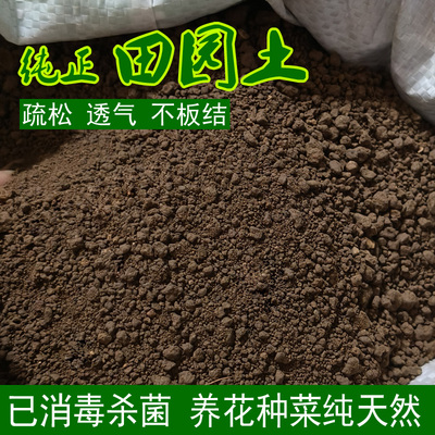 优质田园土泥土黑土盆栽通用种菜专用土种植土壤种树养花土100斤