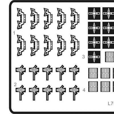 龙  1/700 美国海军 MK37 雷达 模型蚀刻片  L70061
