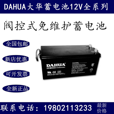 DAHUA大华免维护蓄电池DHB122000  12V200AH  消防 UPS/EPS电源