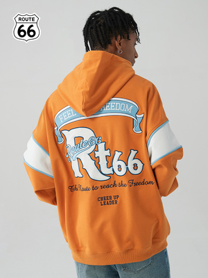 潮牌ROUTE66卫衣460g重磅字母