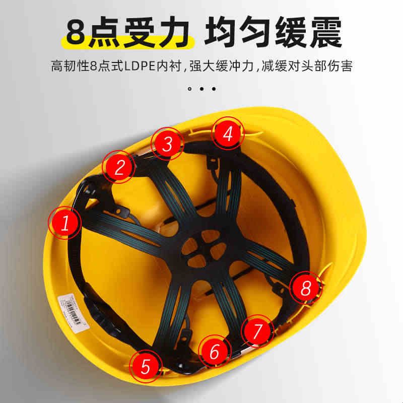 代尔塔安全帽工地建筑领导施工防砸劳保透气舒适防冲击轻型防护