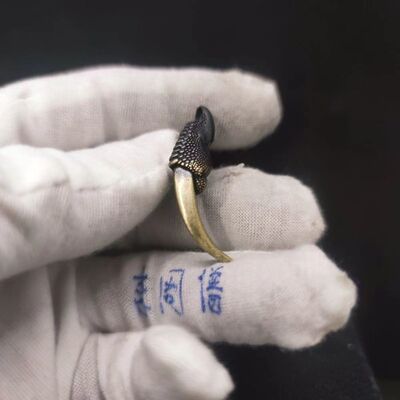 男女情侣黄铜兽爪个性项链吊坠