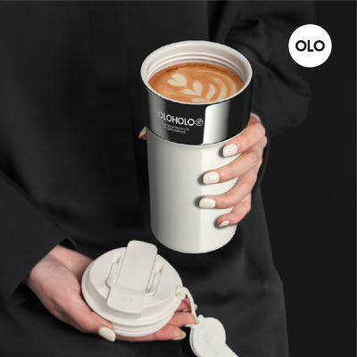 holoholo拿铁杯子女生316L不锈钢随行学生吸管水杯新款咖啡保温杯