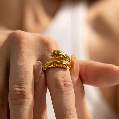 2024Steel Adjustable Finger Ring Waterproof Jewelry France