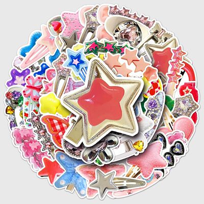 50pc  Cartoon Cute Graffiti Stickers Suitcase Laptop Guitar