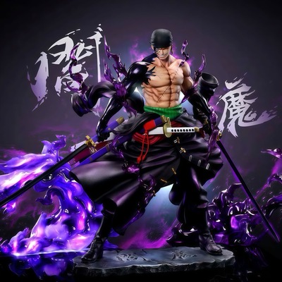 海贼王动漫周边站姿形态天绘索隆战斗场景周边雕像模型摆件公仔