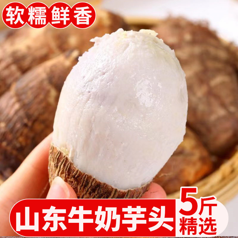 山东牛奶小芋头新鲜现挖农家香芋毛芋头仔芋艿子蔬菜整箱包邮5斤
