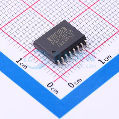PGA206UA SOIC-16-300mil 仪表放大器 TI(德州仪器)正品原装 电子