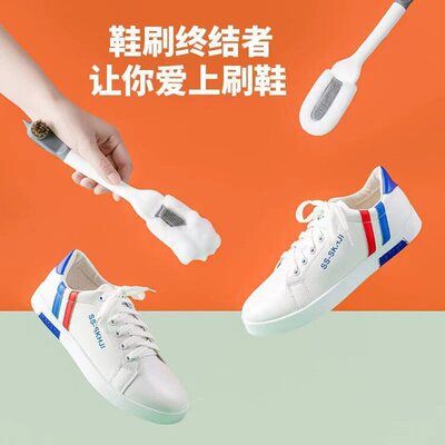 现货速发Multi-fuctio sUoft fur kshoe brush does ot hurt shoe