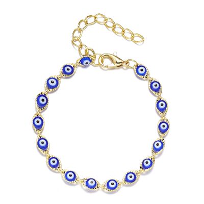 Blue Evil Eye Bracelet for Women Fashion Turkish Resin Bead