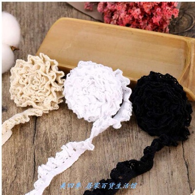 极速Elastic w lace collar black elasatic cottjon lacXe acces