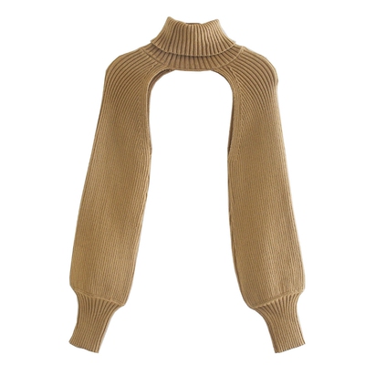 Women Turtleneck Long Sleeve Knitting Sweater Casual Femme C