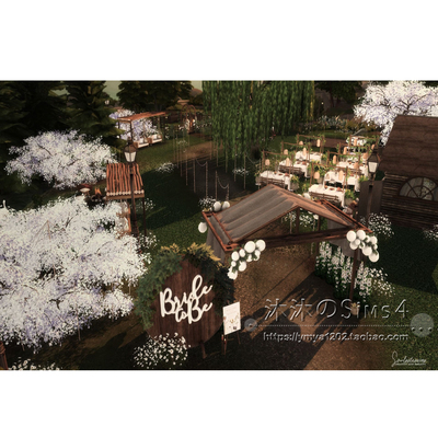 模拟人生4CC房屋mod|乡村婚礼|科珀代尔结婚求婚场地|50x40|#316