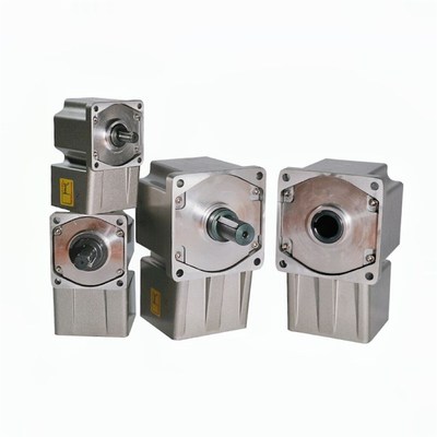 厂销直角中空中实轴120W140W180W转角L型齿轮减速可调速电机220品