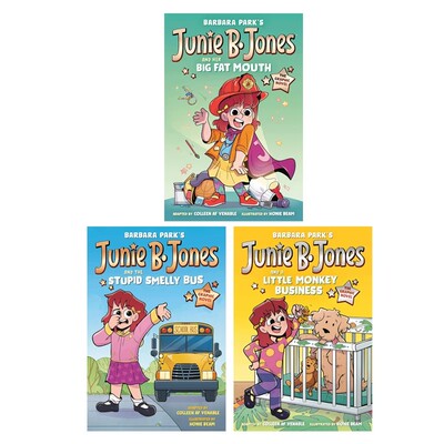 预售 英文原版 Junie B. Jones Graphic Novels 朱尼琼斯漫画 3册 儿童搞笑全彩图画小说 儿童课外推荐阅读