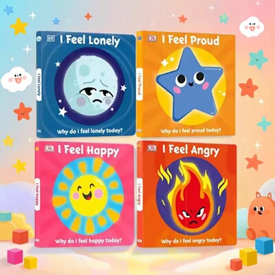 英文原版 DK I Feel Lonely/ How Am I Feeling 儿童性格培养 4册合集 纸板书 情感情商培养