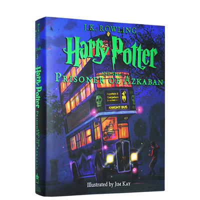 彩绘版第三部 英文原版 哈利波特与阿兹卡班的囚徒 美版 Harry Potter and the Prisoner of Azkaban 精装收藏插图版小说绘本