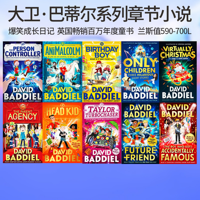 英文原版 David Baddiel 大卫巴蒂尔系列章节小说10册 The Boy Who Got Accidentally Famous 儿童英语读物 Future Friend