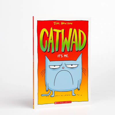 英文原版  Catwad  Its Me  鬼马喜猫 学乐桥梁漫画图像小说 青少年漫画读物 Jim Benton SCHOLASTIC