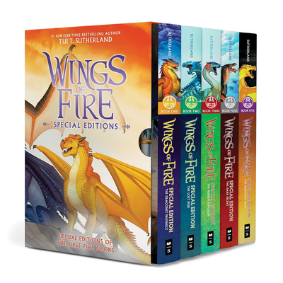 预售 英文原版 Wings of Fire #1-5 Special Edition Box Set 火翼飞龙特别版 5册盒装 青少年英文课外读物 奇幻魔法冒险章节小说
