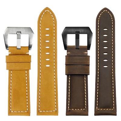 雷米龙替换松拓表带复古疯马牛皮