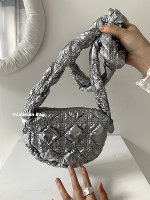 LonslanBag2023SS褶皱斜挎包