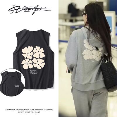 泰剧lingorm邝玲玲keepsilent陈美玲同款纯棉无袖背心粉丝应援