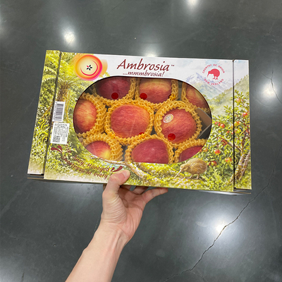 顺丰新西兰Ambrosia苹果1.8kg新鲜水果脆甜清爽皮薄紧实山姆代购