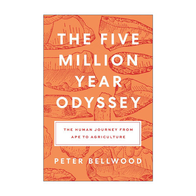 英文原版 The Five-Million-Year Odyssey 500万年的奥德赛 人类从猿到农的旅程 农人作者Peter Bellwood 精装进口英语书籍