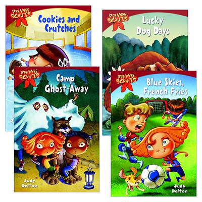 英文原版 Pee Wee Scouts 小人物侦察队系列1-4册 儿童章节桥梁故事书 Judy Delton 英文版 进口英语原版书籍