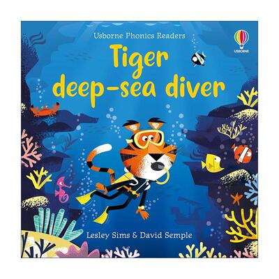 英文原版 Phonic Readers Tiger Deep-Sea Diver 老虎深海游 儿童自然拼读故事绘本 英文版 进口英语原版书籍