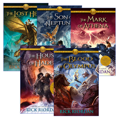 英文原版 The Heroes of Olympus 波西杰克逊第二季 奥林匹斯英雄系列1-5册 青少年奇幻冒险小说 Rick Riordan 英文版 进口原版书