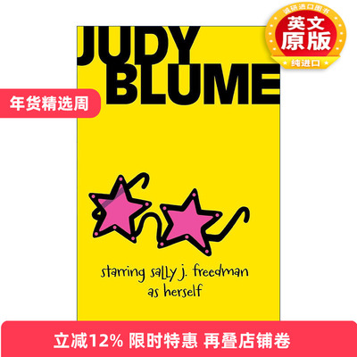 英文原版 Starring Sally J. Freedman as Herself 莉莎主演她本人 Judy Blume儿童小说 英文版 进口英语原版书籍