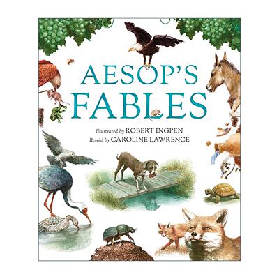 英文原版 Aesop's Fables 罗伯特·英潘名著插画系列 伊索寓言 精装 国际安徒生插画奖得主Robert Ingpen 英文版进口英语原版书籍