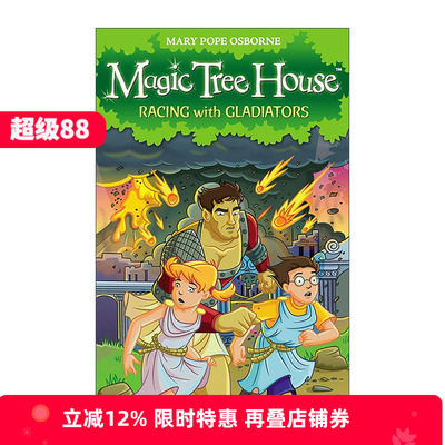 英文原版 Magic Tree House 13 Racing With Gladiators 神奇树屋13 与角斗士赛跑 英文版 进口英语原版书籍